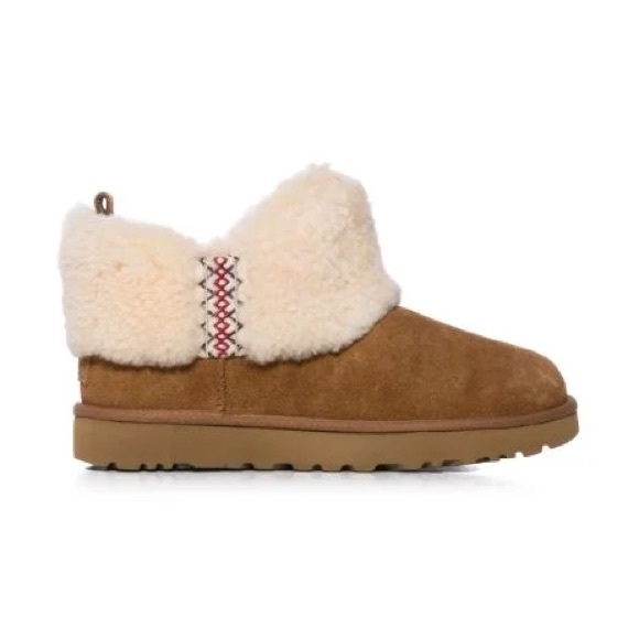 UGG | Shoes | Ugg Ultra Mini Braid Bootie In Chestnut | Poshmark